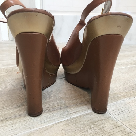 Jessica Simpson | Shoes | Jessica Simpson Leather Slingback Platform ...